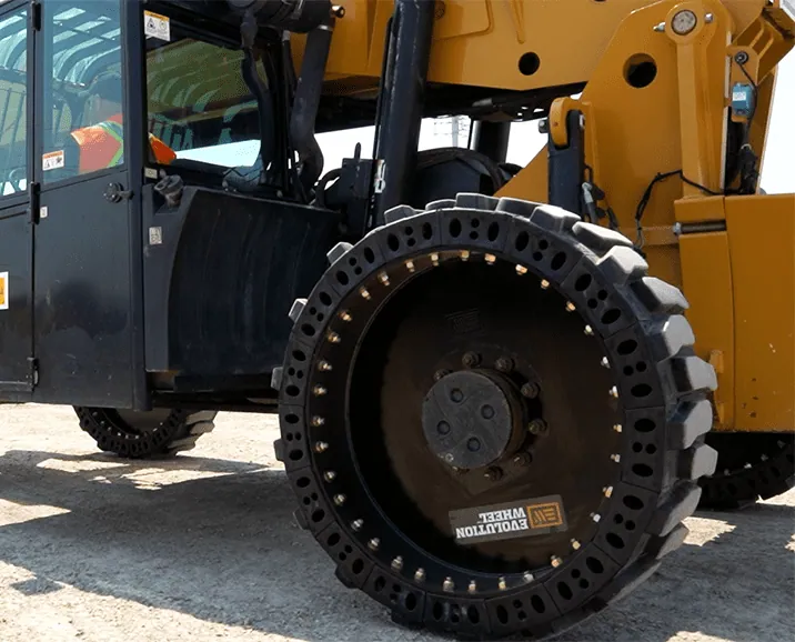 Telehandler Tires - Forget Flat Tires Go Solid - Evolution Wheel